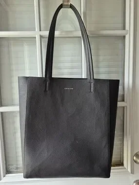 Love & Lore | Bags | Love Lore Black Leather Tote Bag | Poshmark